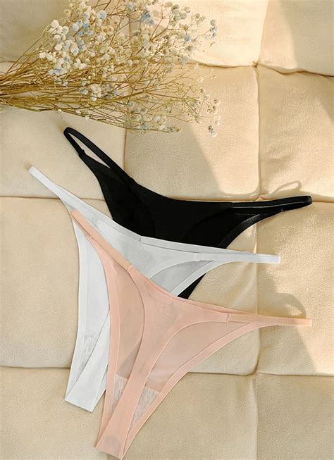 Lady One Piece Seamless Thong Underwear Invisible G String T Back