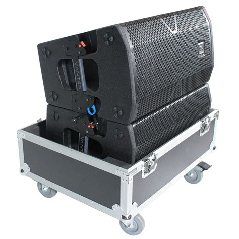 Universal Line Array Speaker Flight Case W Wheels For 2 Speakers