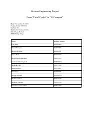Final Report Pdf Reverse Engineering Project From Food Cycler To U