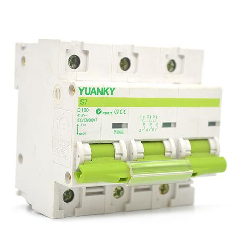 4 극 100 125 Amp Mcb 중국 제조업체의 회로 차단기의 Yuanky Miniature Circuit Breaker