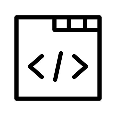 Web Programming Icon Vector Symbol Design Illustration 26625271 Vector Art At Vecteezy