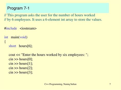 Ppt Chapter 7 Arrays Powerpoint Presentation Free Download Id5622198