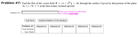 solved problem 7 find the flux of the vector field f xi