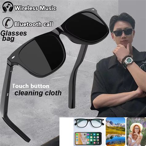 Camera Smart Glasses Bluetooth Call Voice Assistant Listen Music