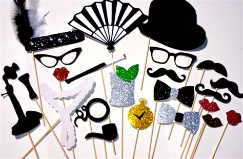 1920 S Props Roaring Twenties Photo Booth Prop Set 22 Etsy