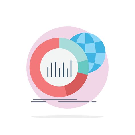 Big Chart Data World Infographic Flat Color Icon Vector 13138080 Vector