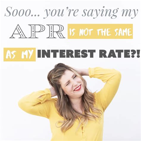 The Difference Between APR And Interest Rate LIZY OEF