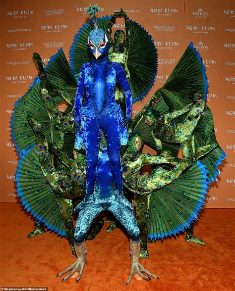Heidi Klum Spreads Her Wings Queen Of Halloween Dresses Up As A