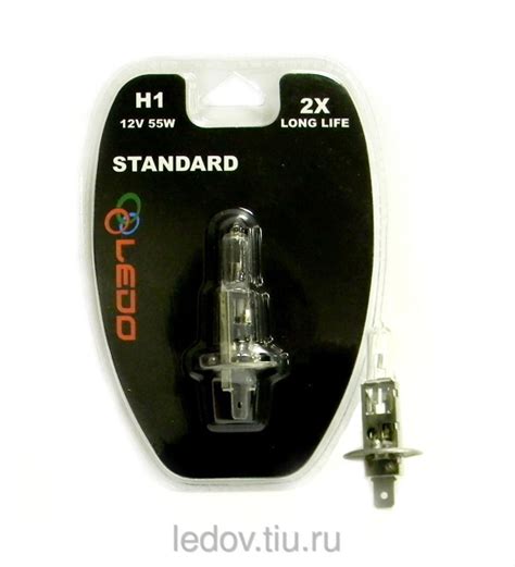 Лампа H1 LEDO Standard LONG LIFE 12V / 55W / P14.5S Цена: 90р. Интернет ...