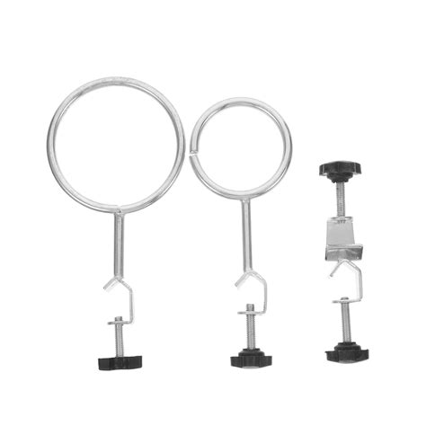 Mlins 3pcs Small Ring Clamp And Clamp For Flask And Beaker Laboratory Retort Stand For Chemistry