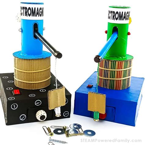 Electromagnet Crane Stem Project Middle Grade Science Fair