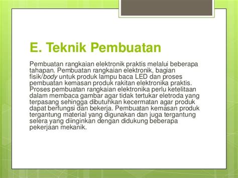 Wirausaha Produk Rekayasa Elektronika Praktis