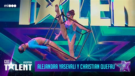 Alejandra Yasevali y Christian Quefau Acrobacia aérea Audiciones