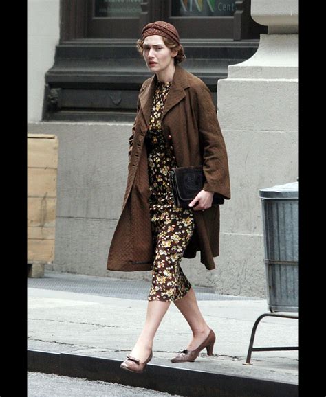 Photo Kate Winslet Sur Le Tournage De The Mildred Pierce à New York
