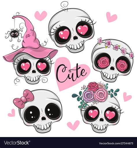 Girly Cartoon Skull