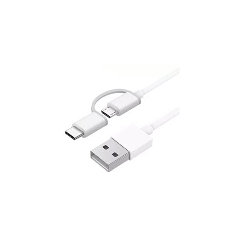 Usb Xiaomi Mi In Micro Type C Cm Cable White