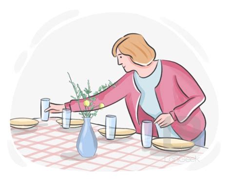 Definition And Meaning Of Lay The Table Picture Dictionary