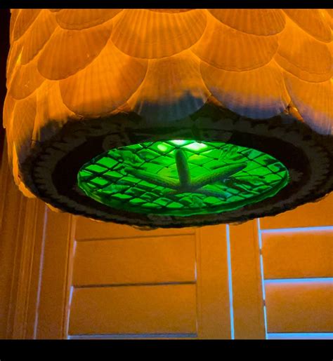 Hanging Scallop Shell Tiki Lamp Oceanic Arts Inspired Aku Tiki Lounge