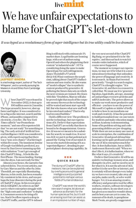 Jaspreet Bindra On Linkedin Chatgpt Generativeai Thetechwhisperer
