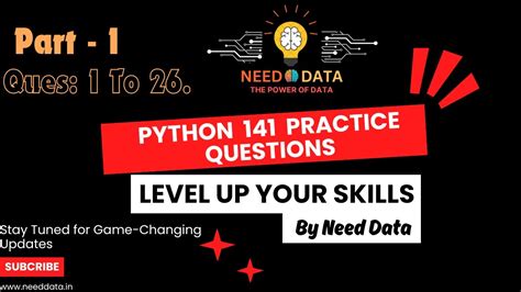 Python 141 Practice Part 1 Question 1 26 Youtube