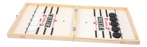 Juego De Mesa De Madera Con Disco Rápido Interactivo 2 Cuotas Sin
