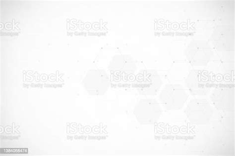 회색 배경에 육각 패턴 유전 연구 분자 구조 화학 공학 혁신 기술의 개념 설계 의료 과학 및 의학 배경에 사용 Dna에 대한 스톡 벡터 아트 및 기타 이미지 Istock