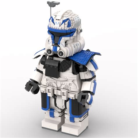 Lego Moc Captain Rex Phase 2 Megafigure Fits Official Helmet By Albo