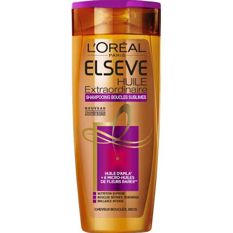 Shampooing Curl Nutrition Cheveux Secs Boucles Sublimes Elsève 250 Ml