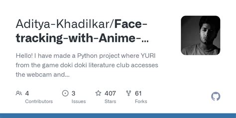 GitHub Aditya Khadilkar Face Tracking With Anime Characters Hello I Have Made A Python