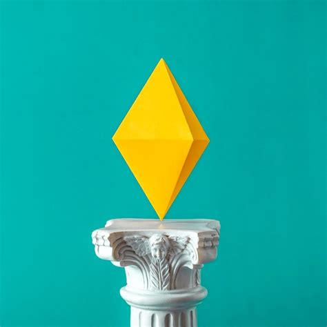 Premium Photo The Ethereum Symbol Is A Vitrual Decentralized Money