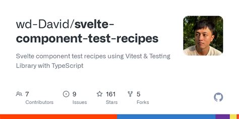 github wd david svelte component test recipes svelte component test