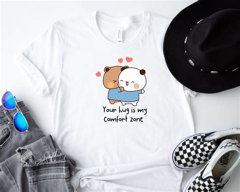 Comfy Cuddle Hugging Bubu And Dudu Shirt Bear And Panda T For Her