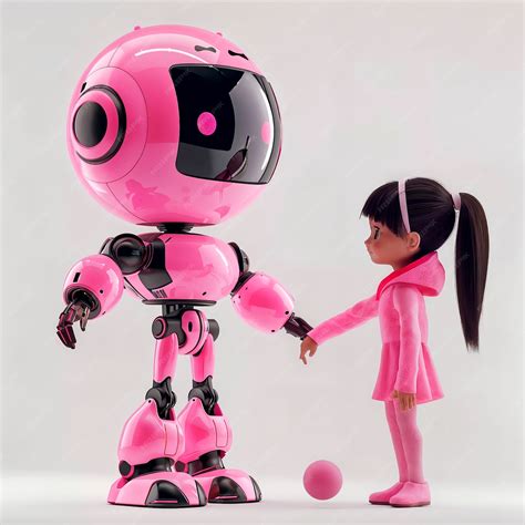 Cartoon Ai Robot Scene Ai Generated Image