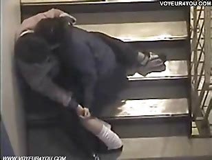 Voyeur Sex Inside Of Building Stair