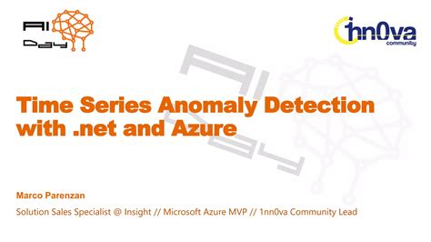 Time Series Anomaly Detection With Net And Azure Ppt