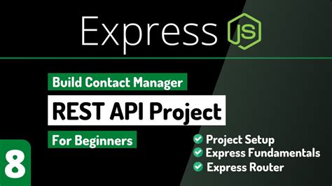 Build Rest Api Project With Express And Mongodb Express Router Nodejs Tutorial For Beginners
