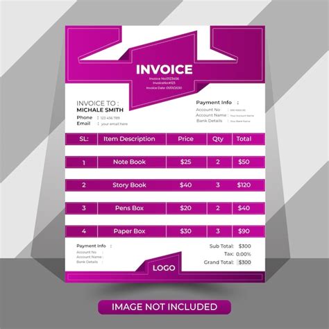 Premium Vector Business Invoice