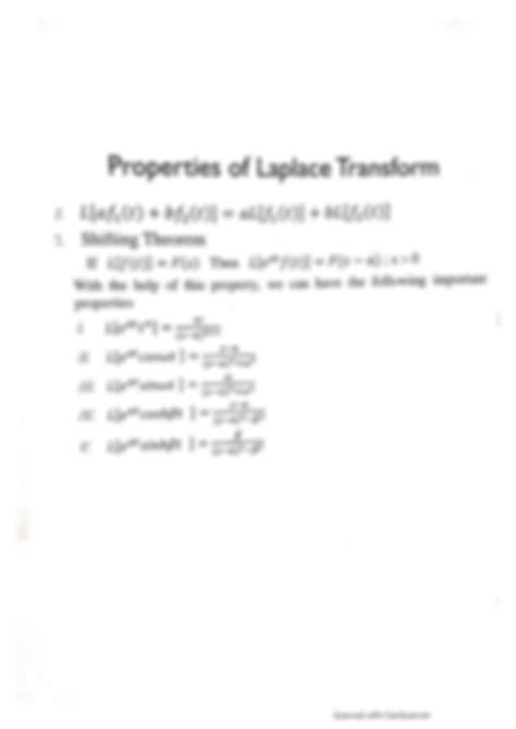 Solution Differential Equations Laplace Transforms Studypool