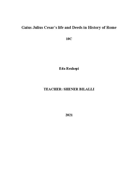 Gaius Julius Cesar 1 Pdf Julius Caesar Pompey