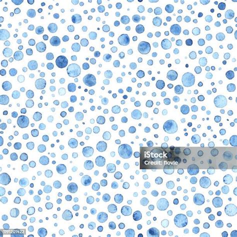 눈 이음새가 있는 패턴 흰색 배경에 파란색 수채화 점 직물 선물 포장지에 대 한 새 해 와 크리스마스 인쇄 종이에 손으로 그린 장식 물방울 무늬 겨울에 대한 스톡 벡터 아트