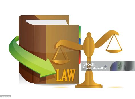 입법 개념입니다 흰색 위에 균형 및도 서 일러스트 레이 션 디자인 갈색에 대한 스톡 벡터 아트 및 기타 이미지 갈색 경매