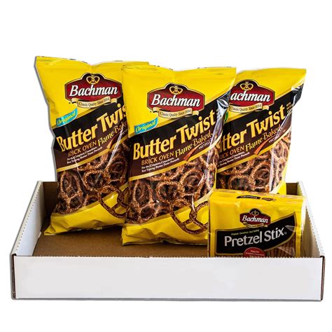 Bachman Butter Twists Brick Oven Pretzels 3 10oz Bags