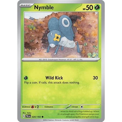 Nymble Common Sv2 Paldea Evolved Carta Pokemon En México