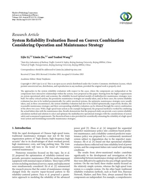 system reliability evaluation based on c pdf reliability