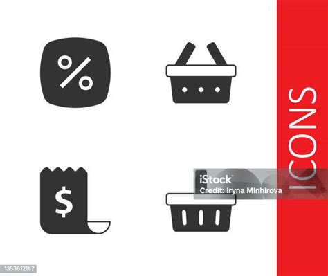 설정 쇼핑 바구니 할인 퍼센트 태그 종이 확인 및 재무 검사 및 아이콘 벡터 0명에 대한 스톡 벡터 아트 및 기타 이미지 0명 가격 개성 개념 Istock