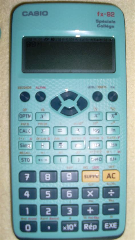 La Calculatrice Fx 92 Spéciale Collège Casio