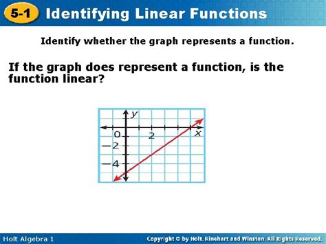 5 1 Identifying Linear Functions Objectives Identify Linear