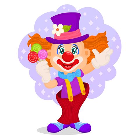 Happy Clown Waving Hand 2896787 Vector Art At Vecteezy