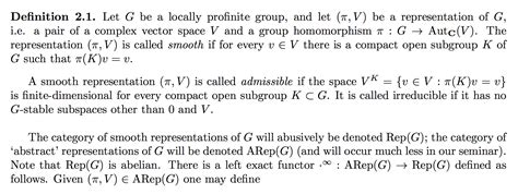 Number Theory Example Of Infty Functor On Representation Not Being