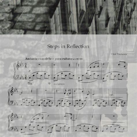 Steps In Reflection Piano Sheet Music Pdf Download Vital Varkovic